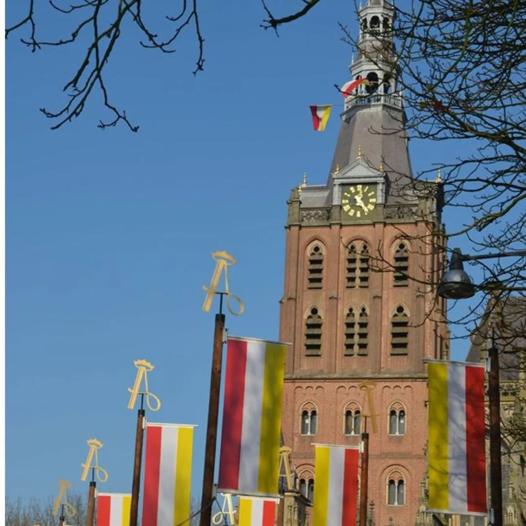 Alexsar Art Tuinschilderij Sint Jan Carnaval 50x50cm - Top Tuincentrum