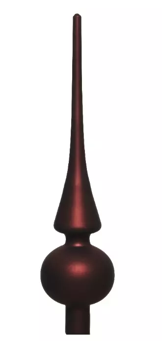 Decoris glazen piek mat mahonie 6x26cm - Top Tuincentrum