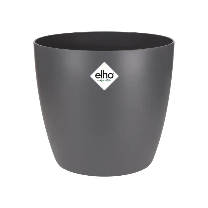 Elho pot brussels rond d18cm antraciet - Top Tuincentrum