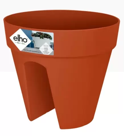 Elho pot loft urban flower bridge D30cm - brique - Top Tuincentrum