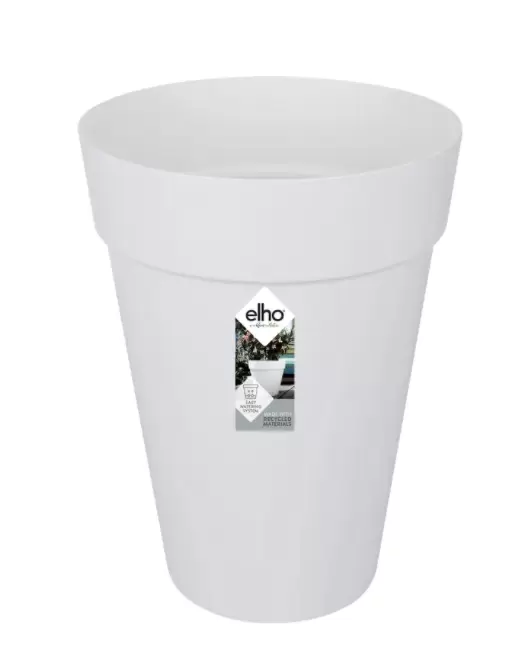 Elho pot loft urban rond hoog D28cm wit - Top Tuincentrum
