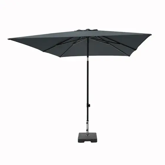 Madison Parasol Denia push-up 200x200cm PE Grijs grade 6 - Top Tuincentrum