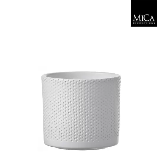 Mica Decorations era Pot wit relief 13x15cm - Top Tuincentrum