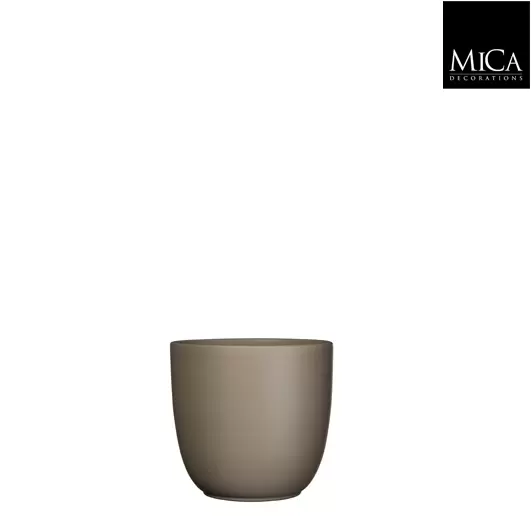 Mica Decorations tusca pot taupe 13x14cm - Top Tuincentrum