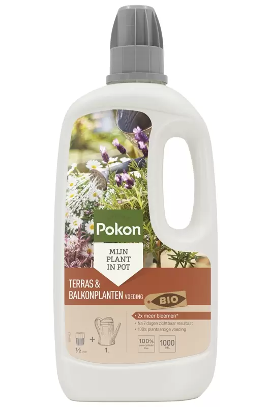 Pokon Bio Terras & Balkon Planten Voeding 1L - Top Tuincentrum