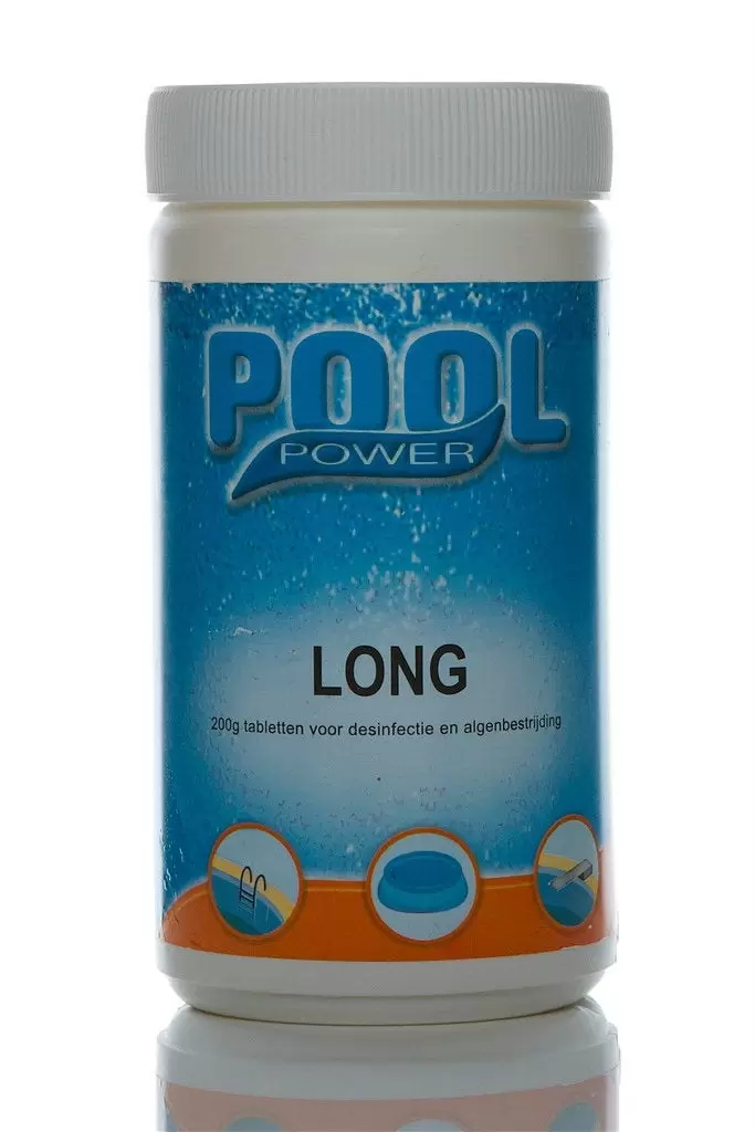Pool power long 200g tabletten - Inhoud 1kg - Top Tuincentrum