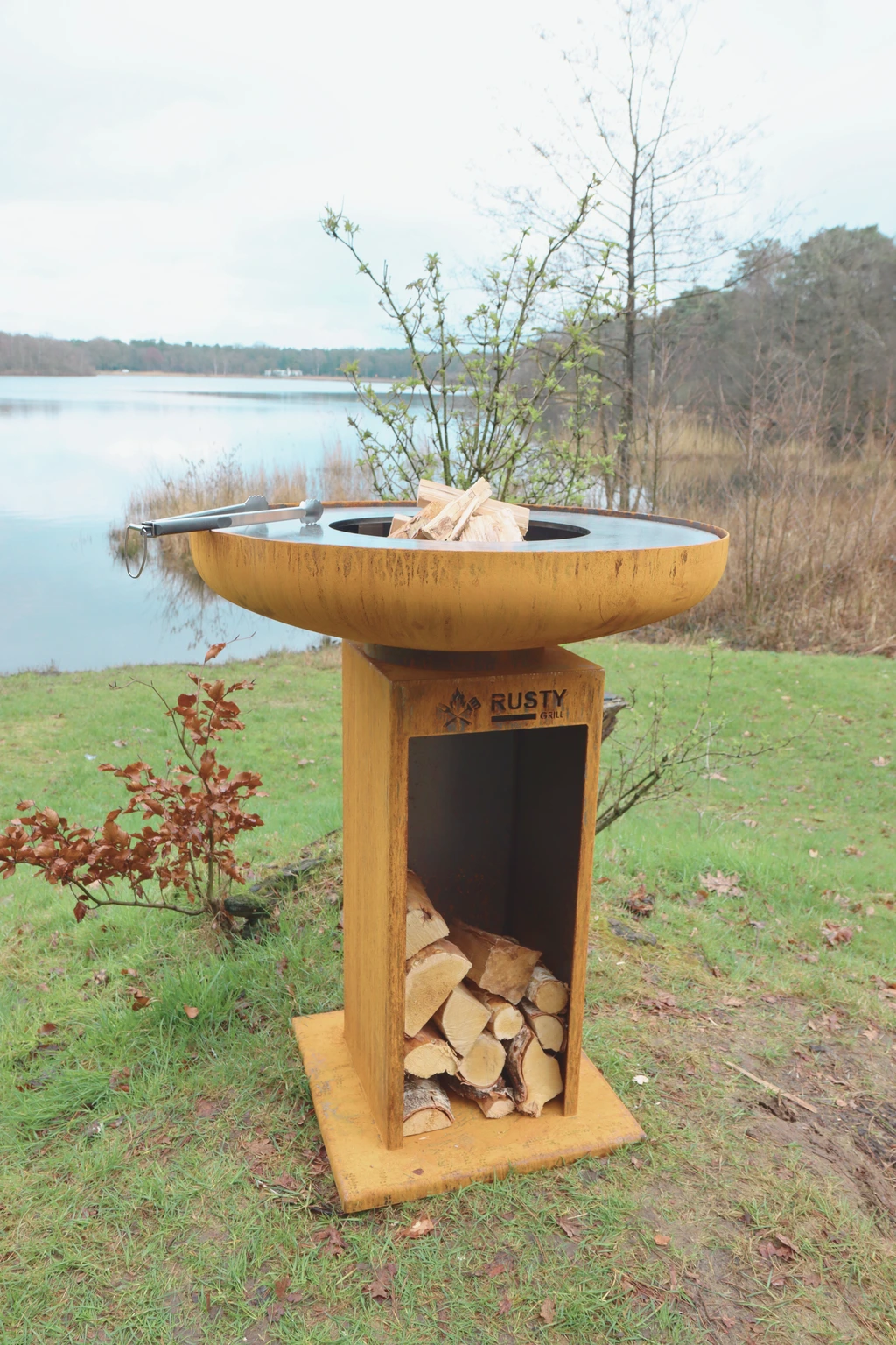 Rusty Grill traditioneel 100cm - Top Tuincentrum