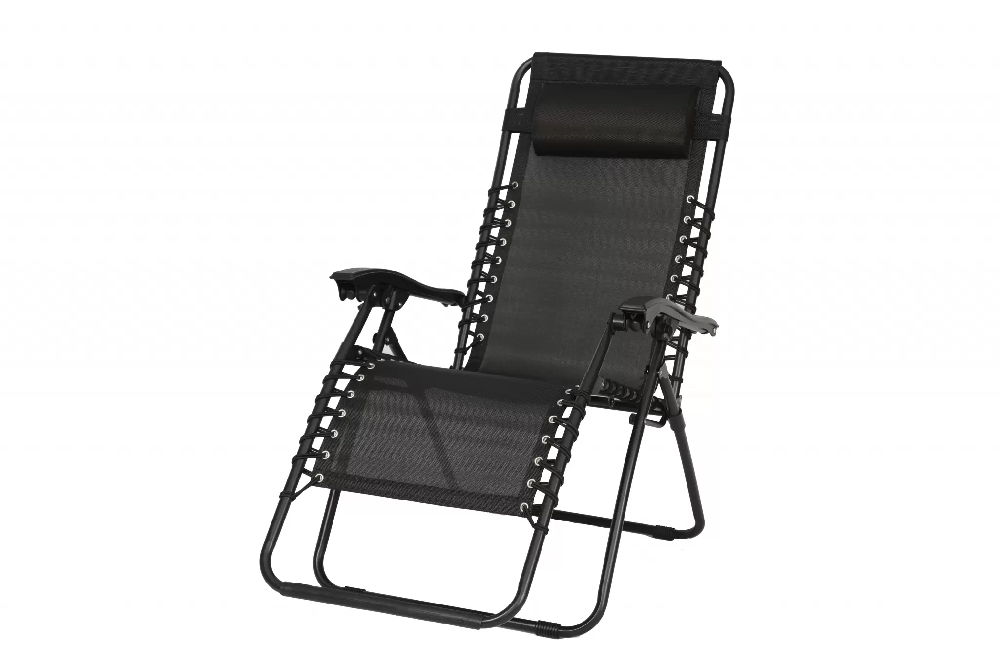 Tuinstoel Vita Alves relax met kussen - Zwart - Top Tuincentrum