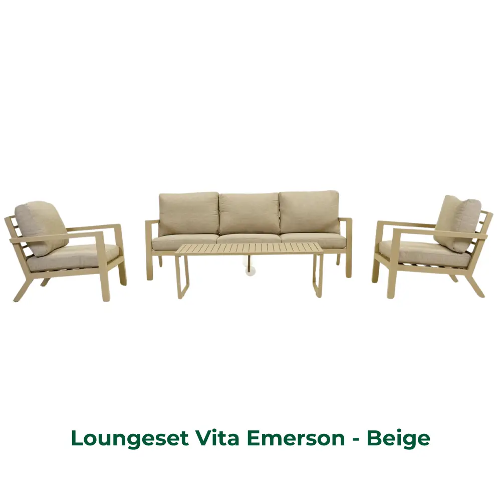 Vita Emerson Loungeset - Beige - Top Tuincentrum